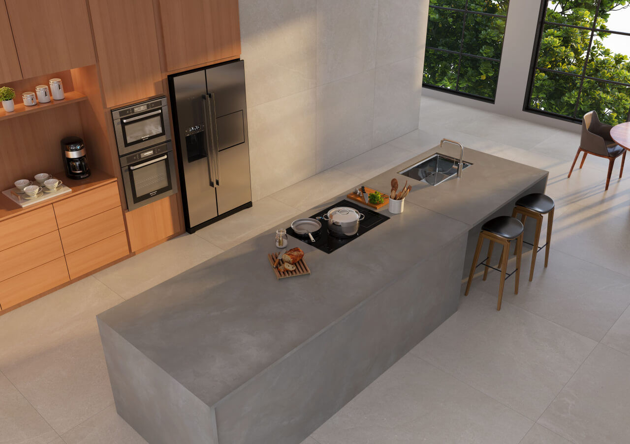 Porcelanato Aspen Fog Acetinado 90x90cm – Colormix